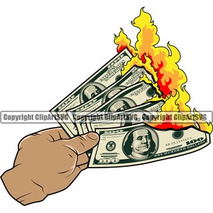 Money to Burn Clipart - Etsy