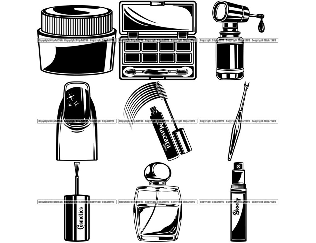 BUNDLE Cosmetology Cosmetic Compact Beauty Mascara Perfume Spray Bottle ...