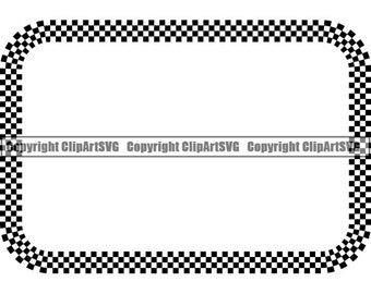 Checker Frame Svg - Etsy