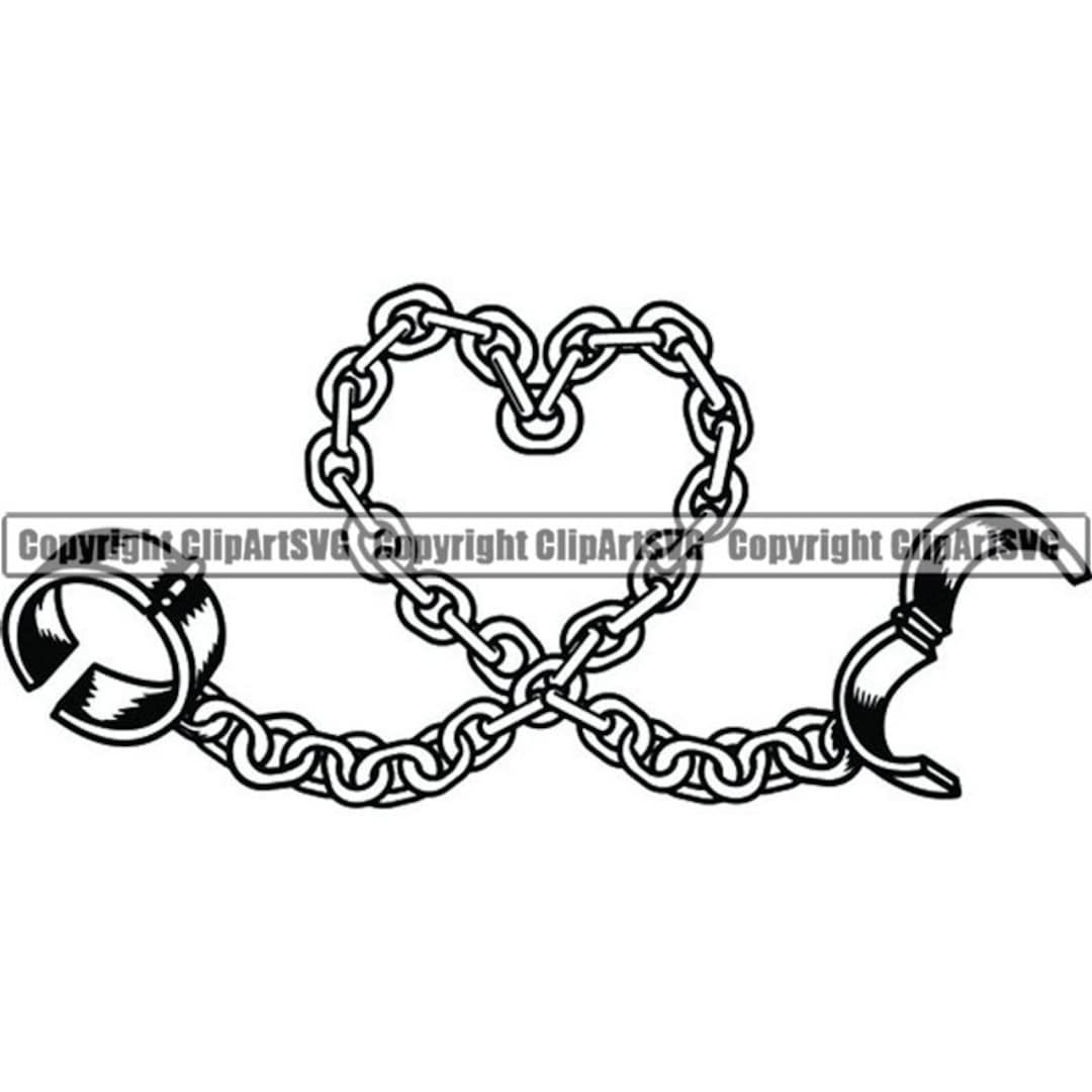 Handcuff Shackles Heart Shaped Love Metal Steel Iron Hardware Prisoner ...