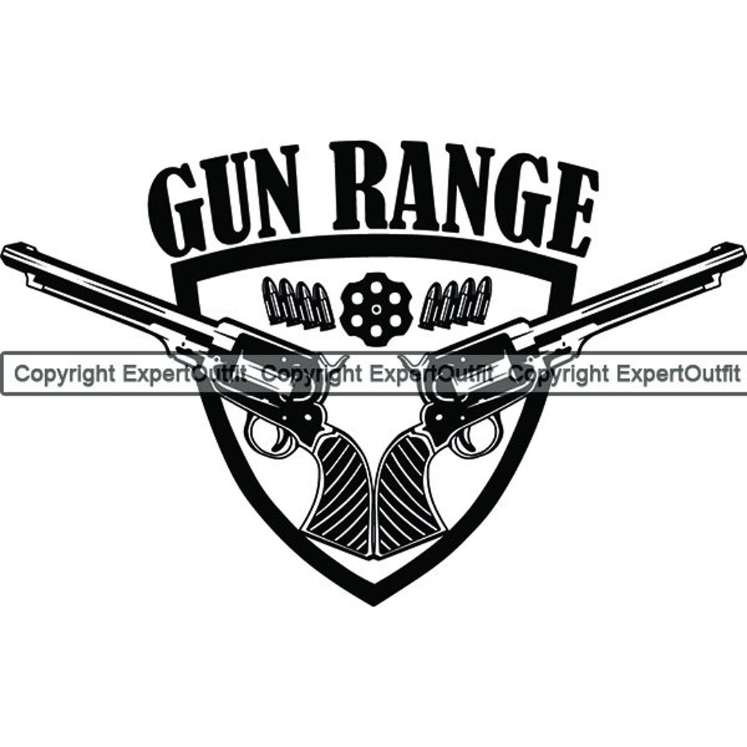 Gun Logo Firearm Pistol Rifle Scope Shoot Shooting Range Target ...