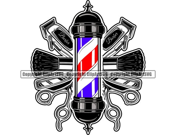 Barber Shop Clippers Logo