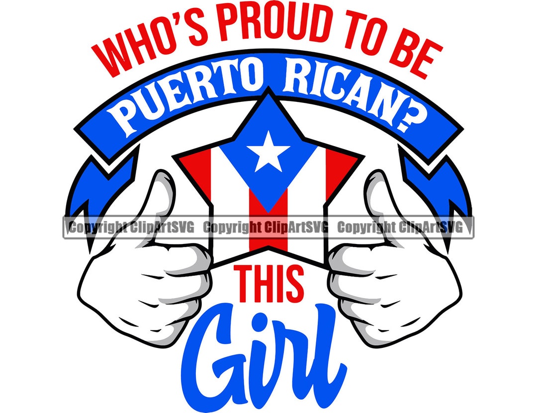 Puerto Rico Rican Flag This Girl is Proud Country World Nation Sign ...