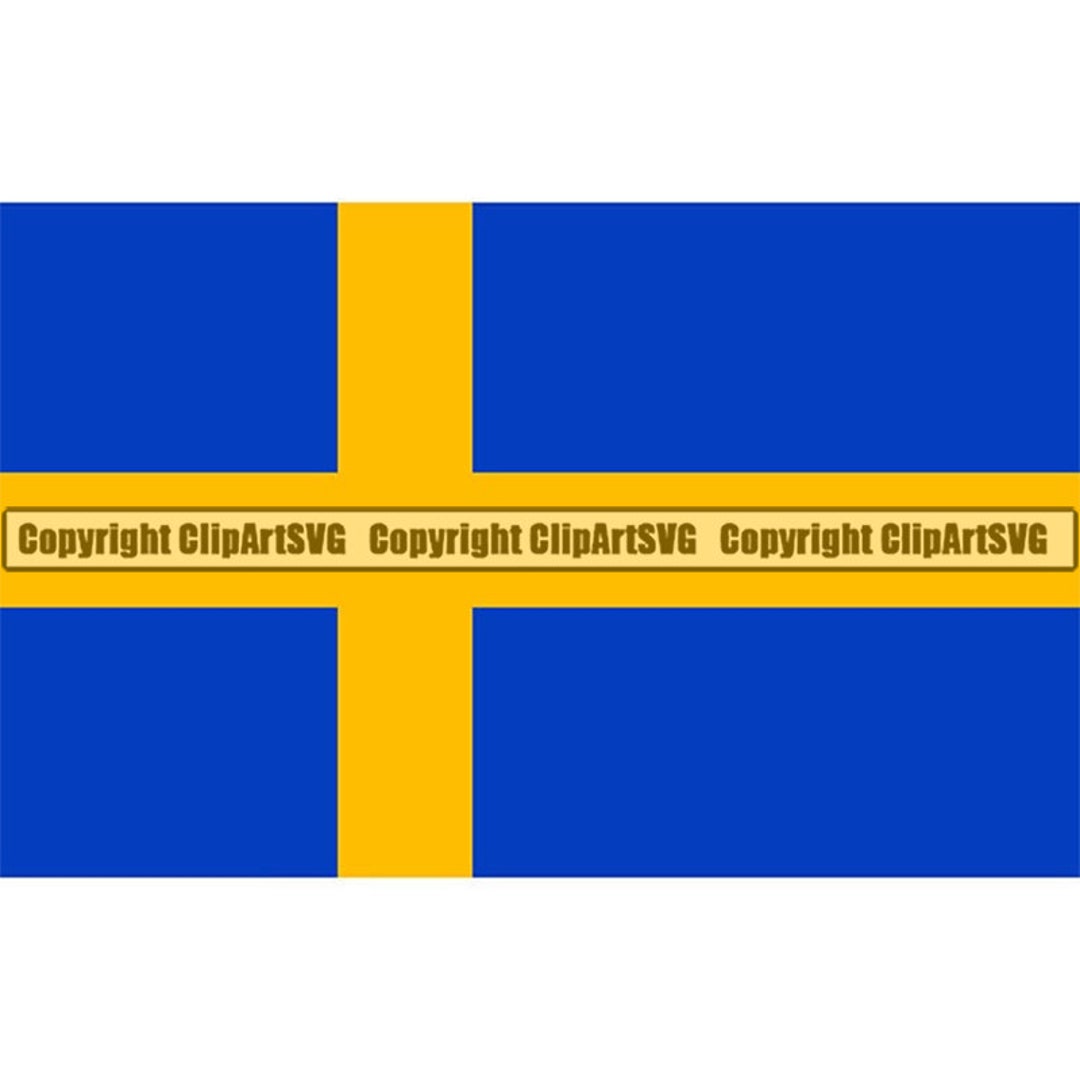 Sweden Swedish Scandinavian Country World National Nation Flag Logo Art ...