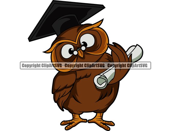 Owl Graduation Cap Tassel High School College Diploma Degree - Etsy