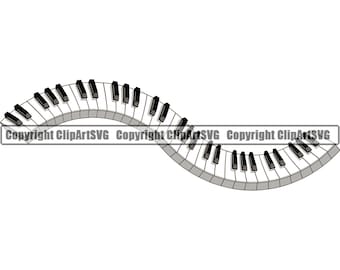 Visual Arts Drawing & Drafting Piano Keys Cross Frame Border Music Note ...