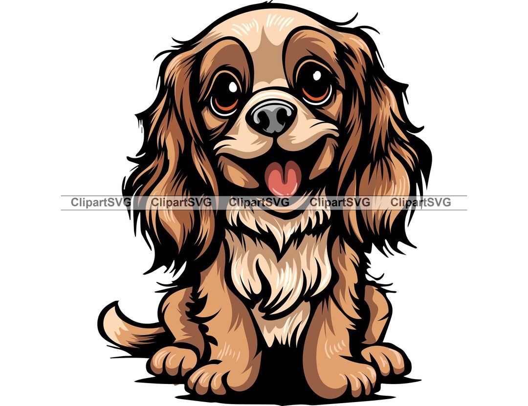 English Cocker Spaniel Smiling Sitting Dog Cute Puppy Canine Pet ...