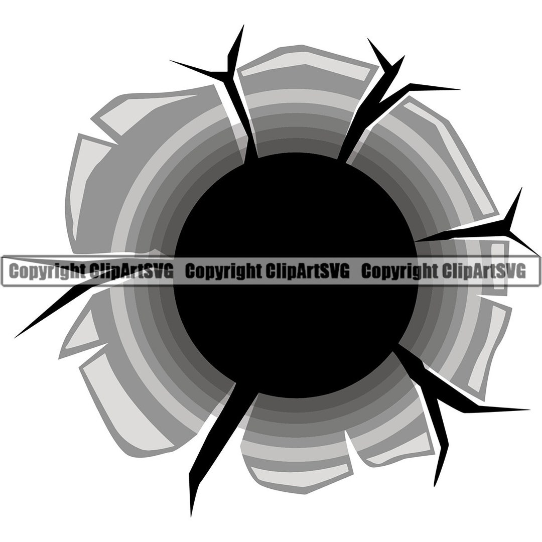 Bullet Hole Gun Target Metal Steel Firearm Fire Shot Shoot Shooting ...