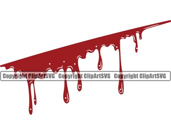 Blood Line Drip Svg - Etsy