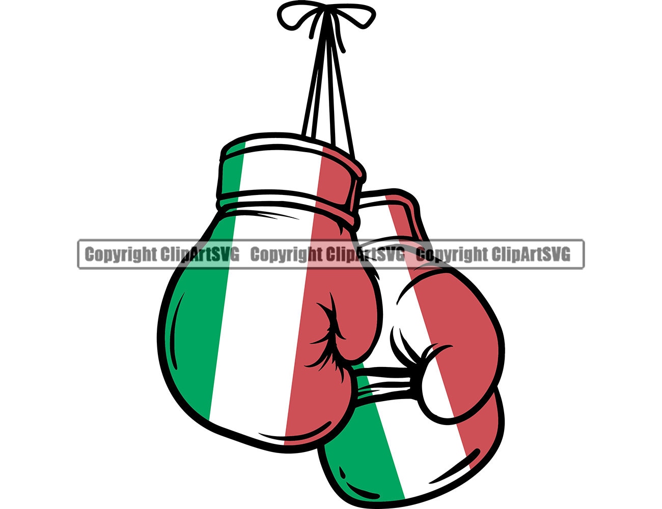 Italy Italian Boxing Gloves Flag Country World Nation Map Sign - Etsy