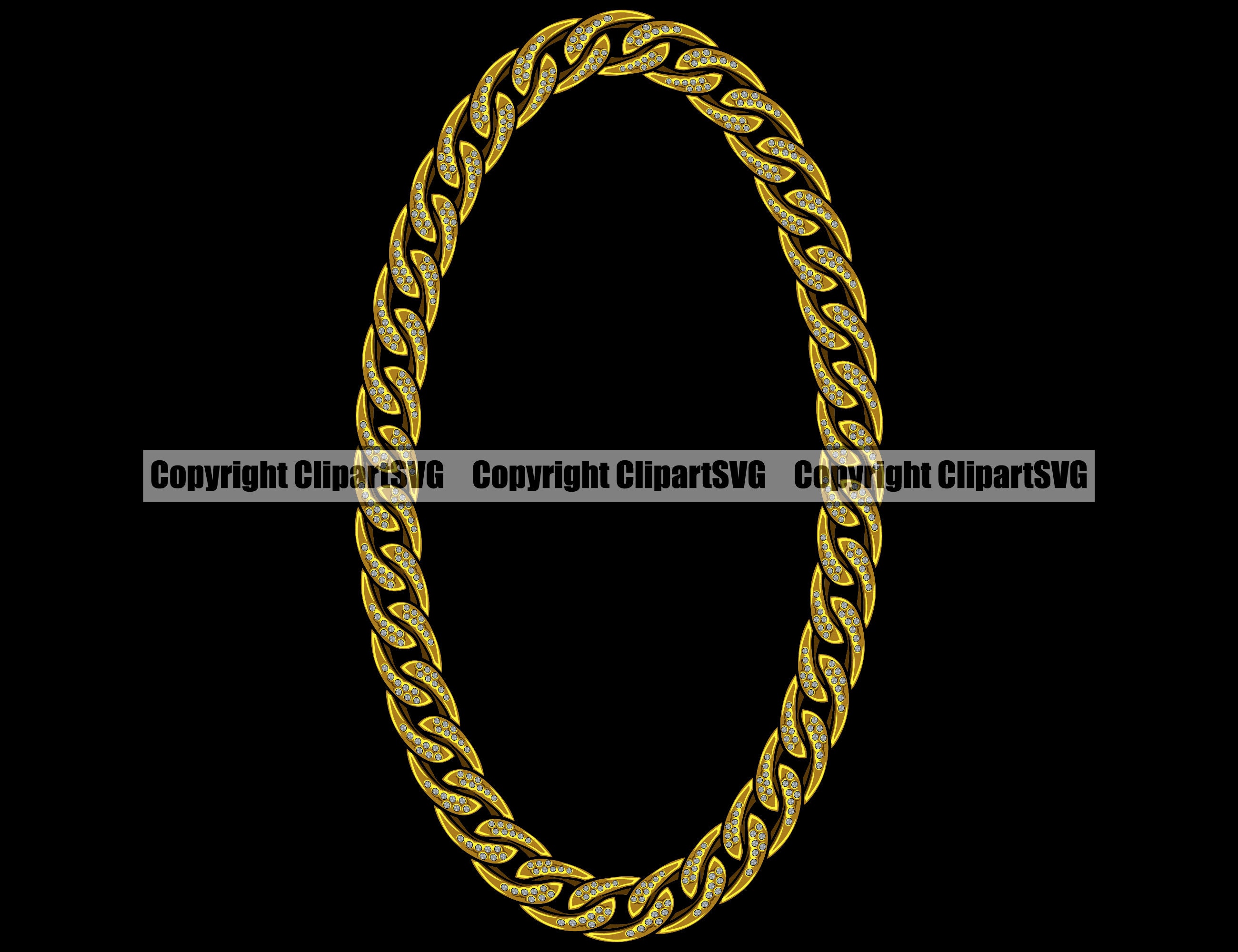 Gold Chain Link Vector
