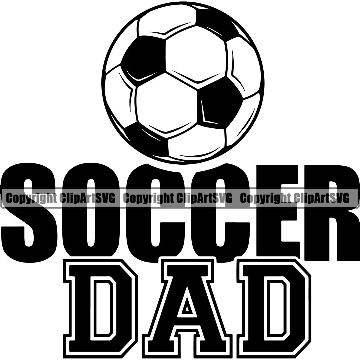 Soccer Dad Family Logo Player School Team Game Sports Tournament Ball ...