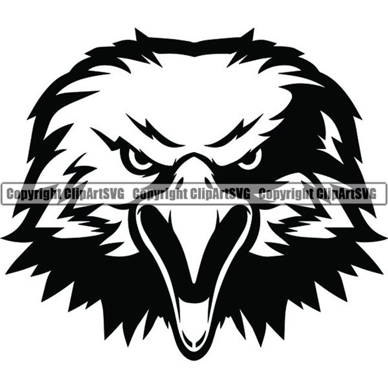 eagle face svg Hawk svg clipart eagle face logo Hawk face svg eagle ...