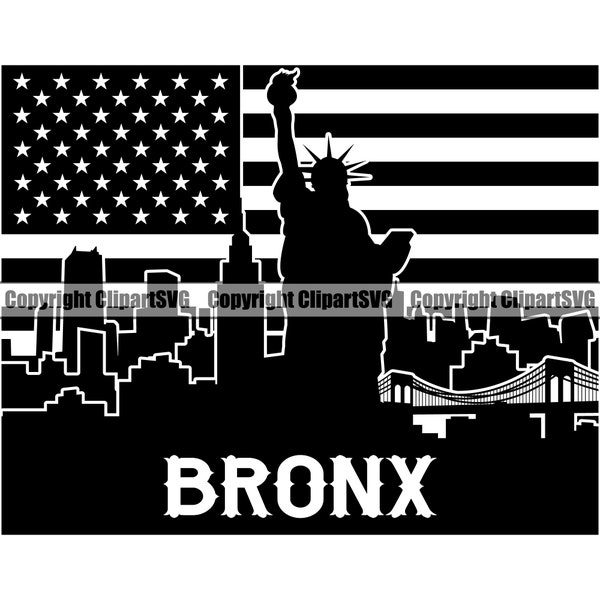 Bronx Skyline Svg - Etsy
