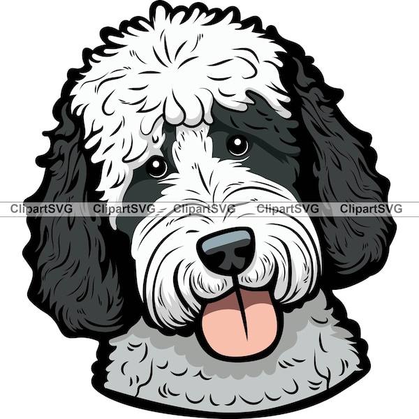 Sheepadoodle Dog Art - Etsy