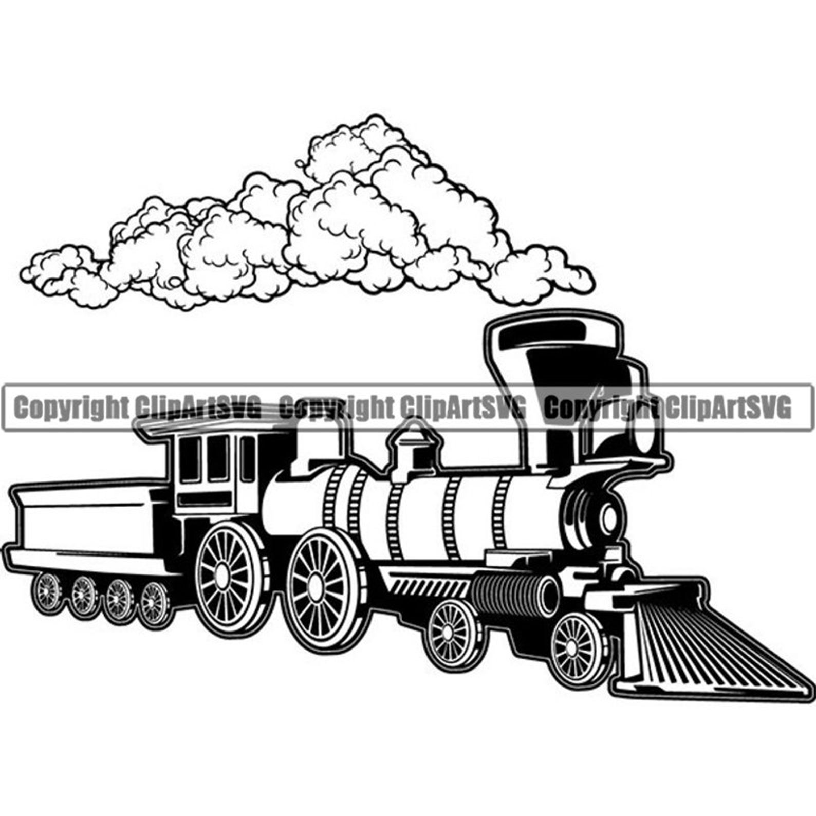 Steam Engine #40 Train Locomotive Smoke Vintage Railroad Railway Track ...
