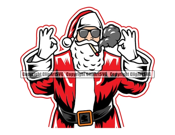 Santa Smoking A Joint