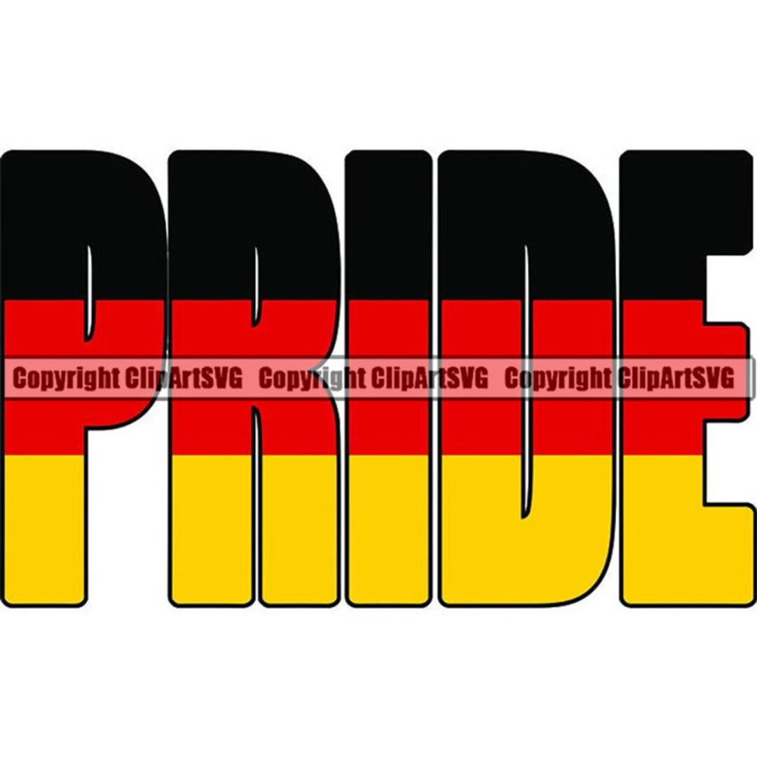 Germany Pride Flag German Europe Country World National Nation Logo Art ...