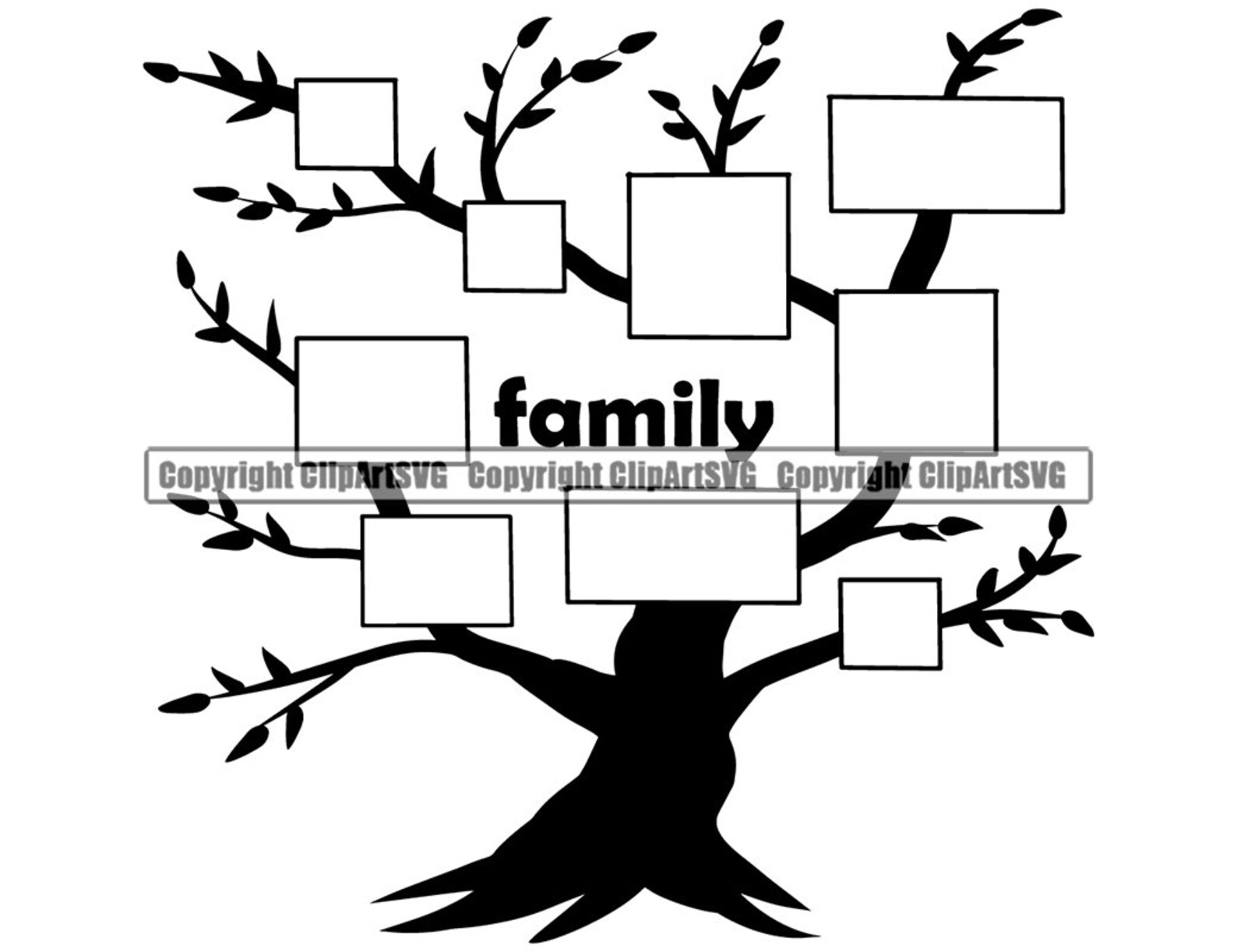 Family Tree Ancestry Picture Frame Wall Decoration Life Love - Etsy