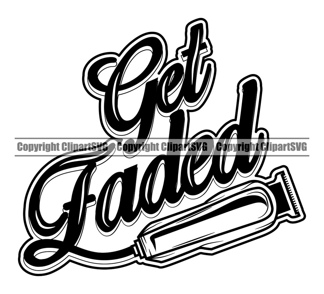 Barber Get Faded Clippers Barbershop Salon Pole Haircut Hair Cut ...