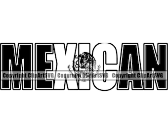 Mexico Mexican Name Word Text Flag - Etsy