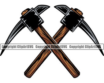 Mining Axe Clipart - Etsy