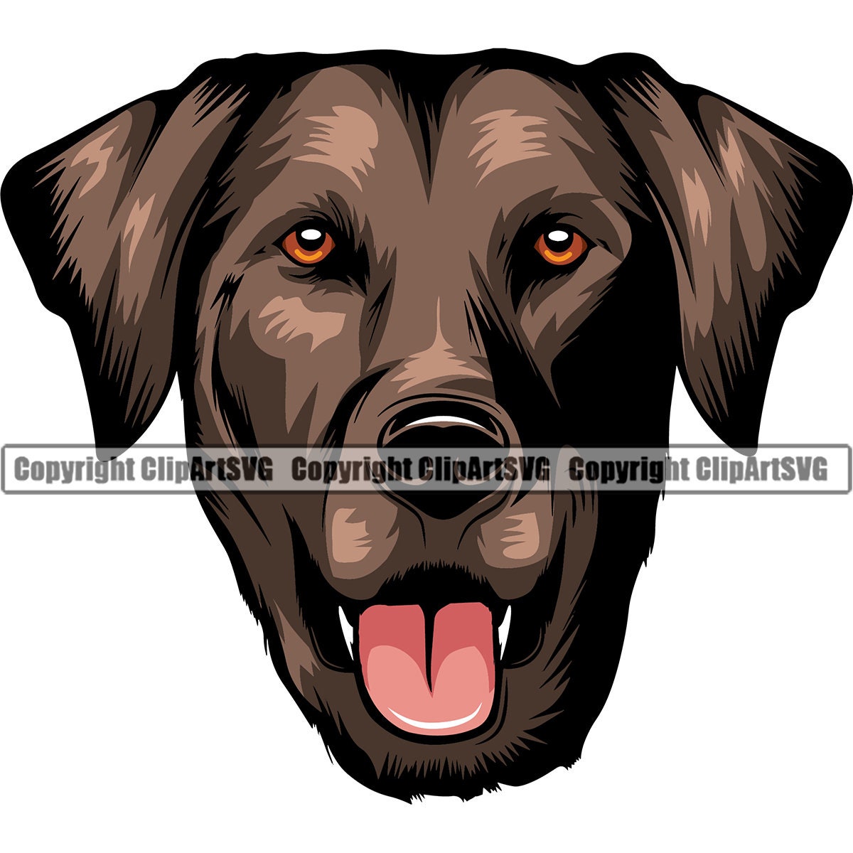 Labrador Retriever Dog Breed Happy Head Smiling Face Puppy | Etsy