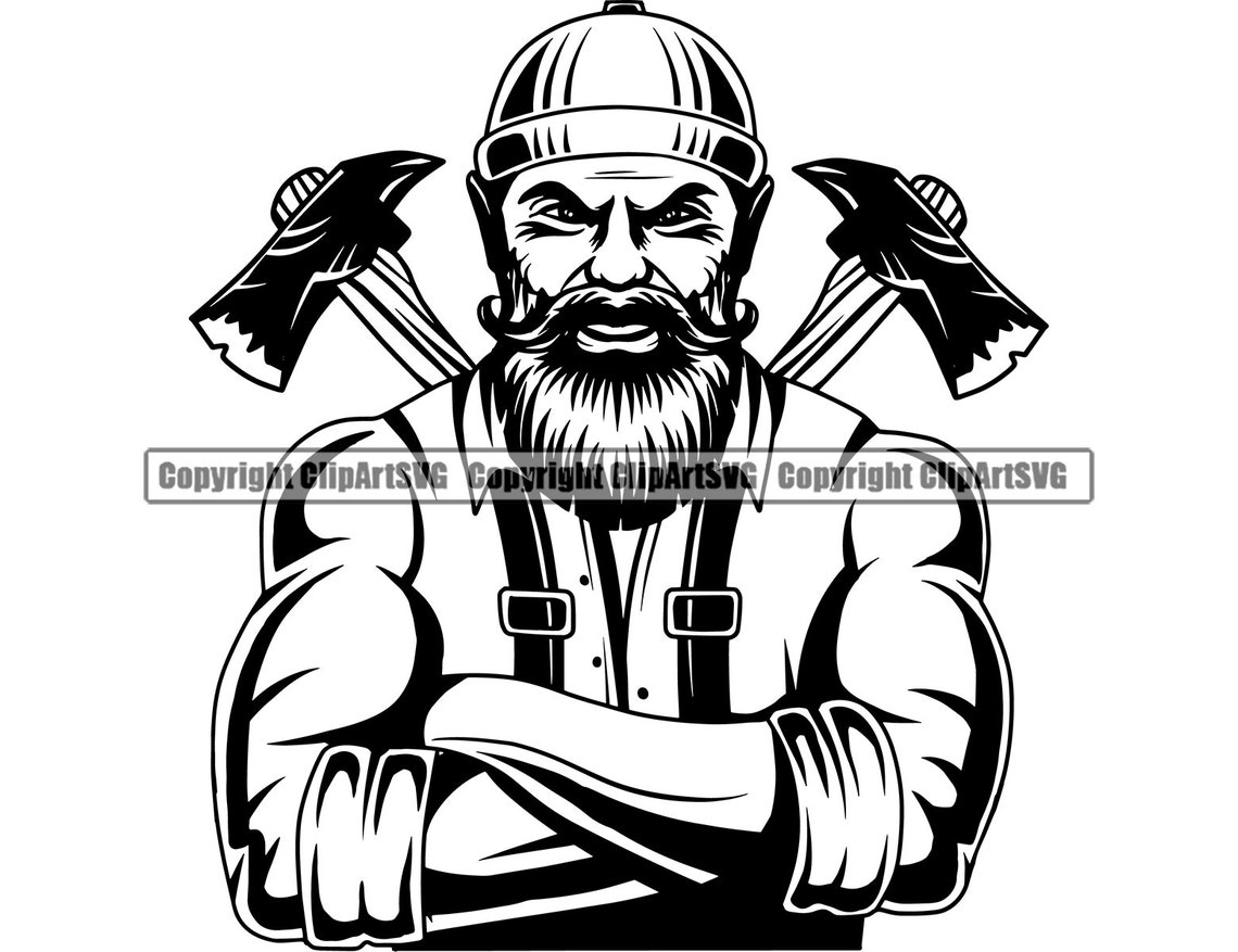 Lumberjack Axe Saw Mill Lumber Tool Forrest Tree Chop Cut Wood Weapon ...