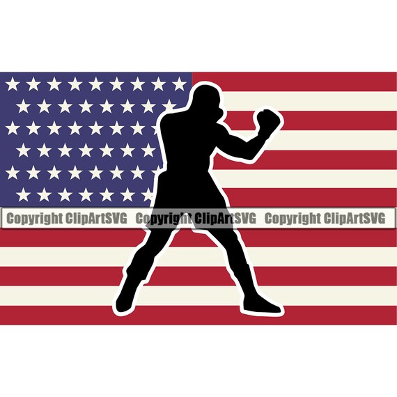 Boxing USA Flag Boxer Gloves Fight Fighting Fighter MMA Mixed | Etsy
