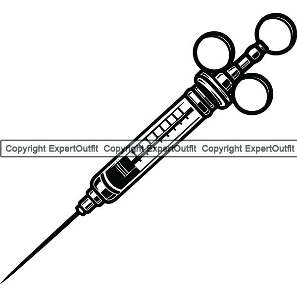 Syringe Clipart Svg - Etsy
