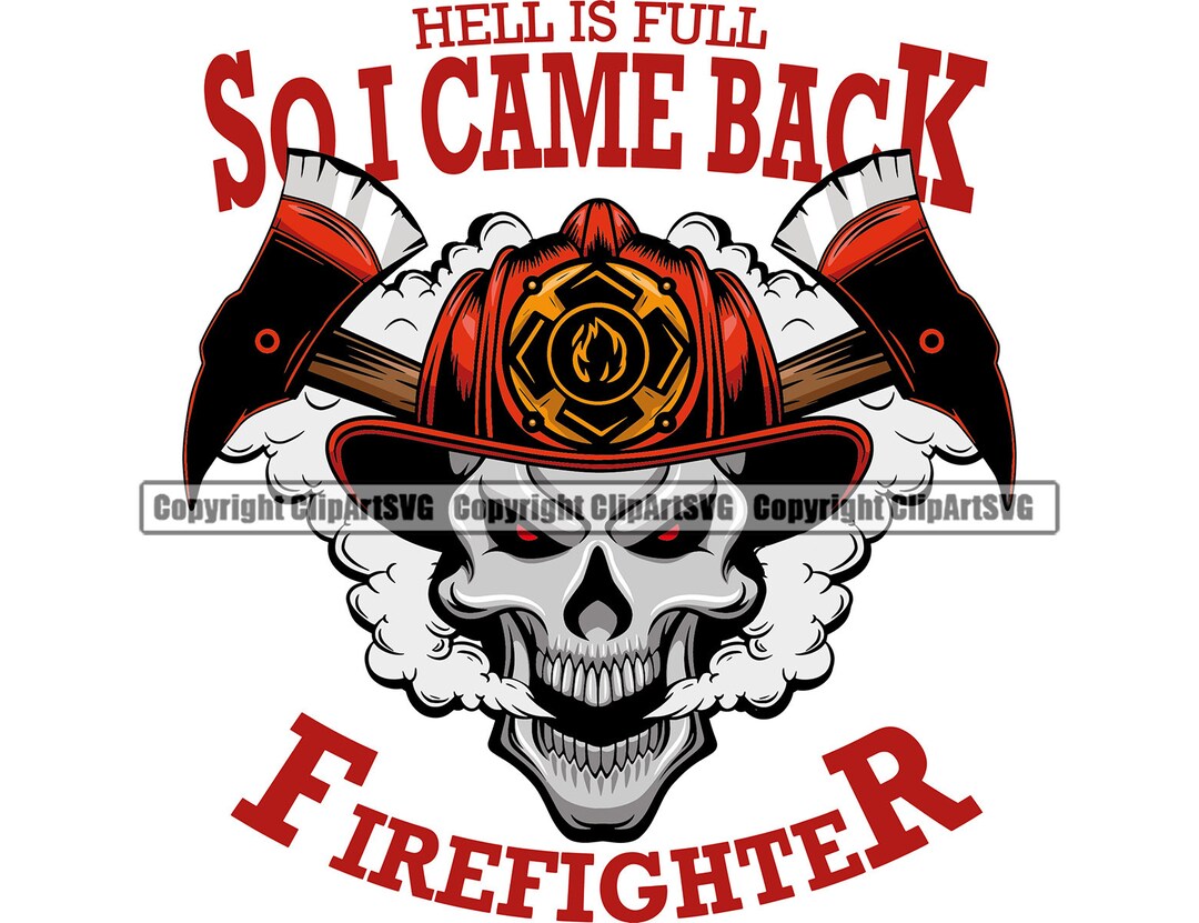 Firefighter Skull Skeleton Mask Helmet Fire Firefighting Sign Symbol ...