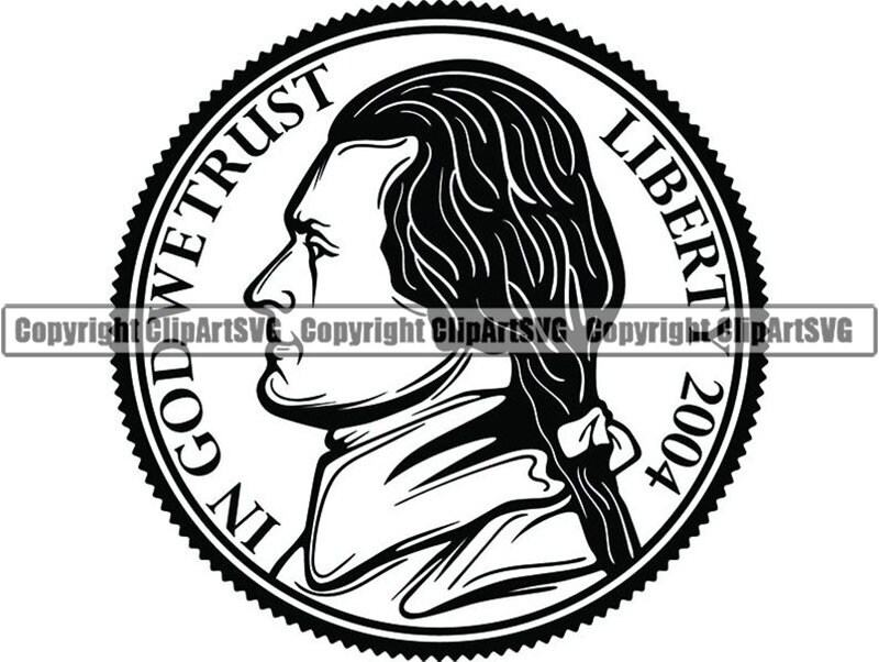 Nickel Coin Clip Art
