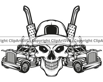 Skeleton Truck Driver Svg - Etsy