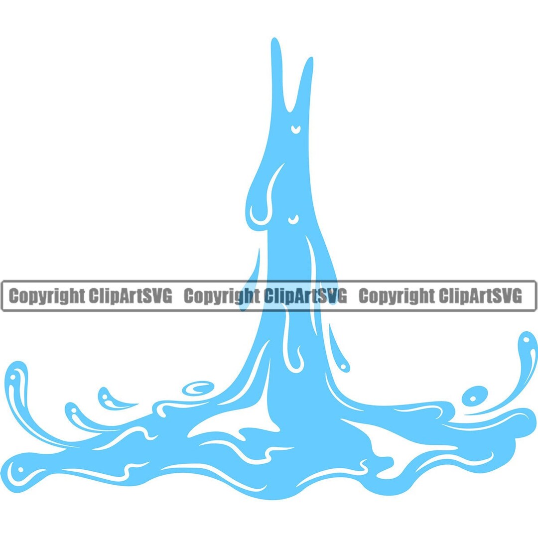 Water Faucet Pour Splash Gush Flow Wet Drip Dripping Splatter Blue Pure ...