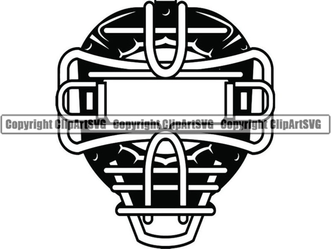 Catchers Mask #1 Baseball Helmet Face Shield Cap Sports League Player ...