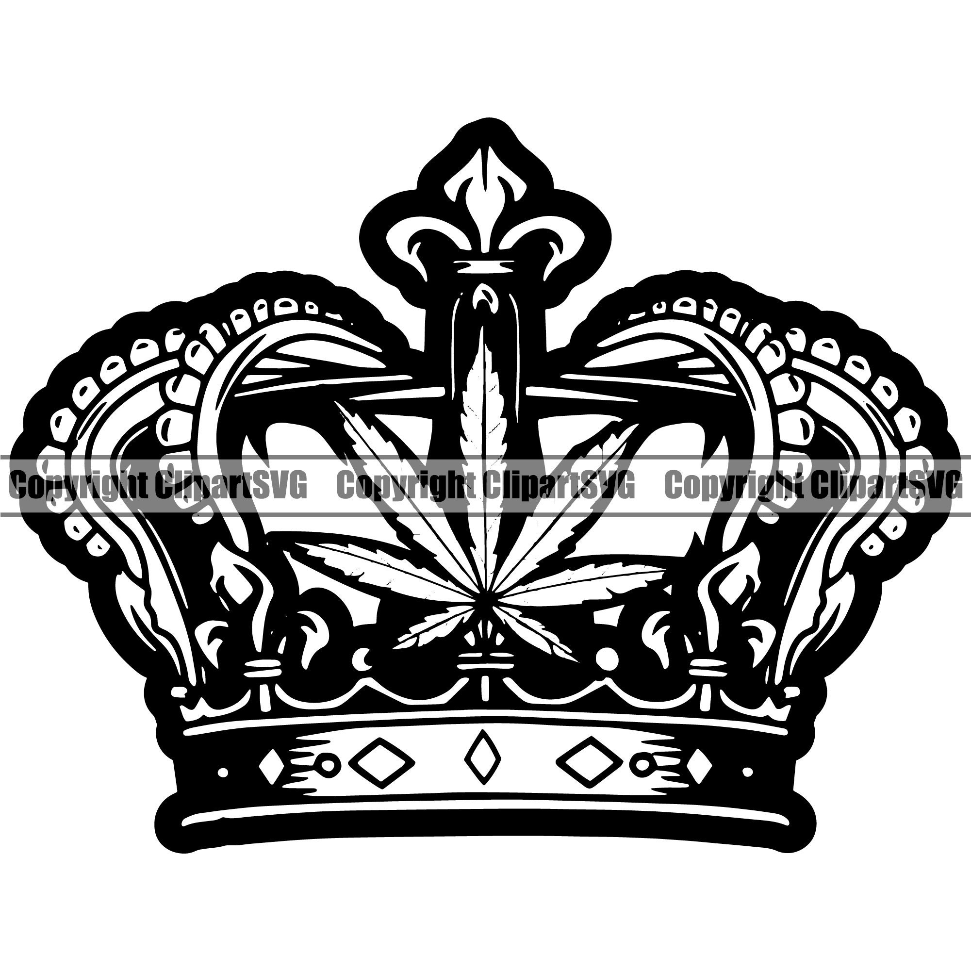 Cannabis King Crown Svg Cannabis Crown SVG | Marijuana SVG | Weed