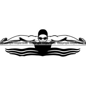 Swimming SVG, Swimmer Cutting File for Cricut, Swim Vector, Swimmer ...