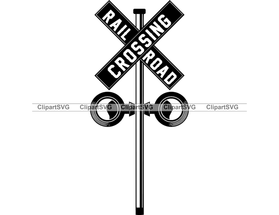 Transportation Train Sign Rail Railroad Crossing Warning Light Caution ...