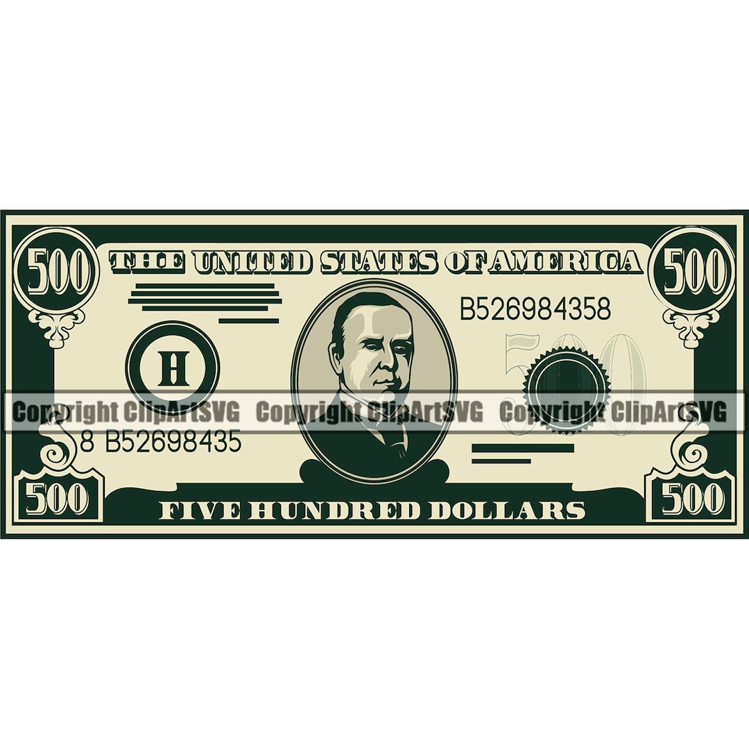 500 Hundred Dollar Bill Bank Note Money Currency Stack Wealth Cash Rich ...