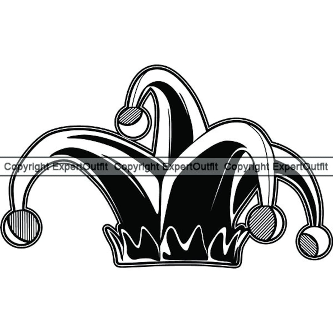 Jester Hat Cap Circus Clown Joker Occupation Hobby Magician Comedian ...