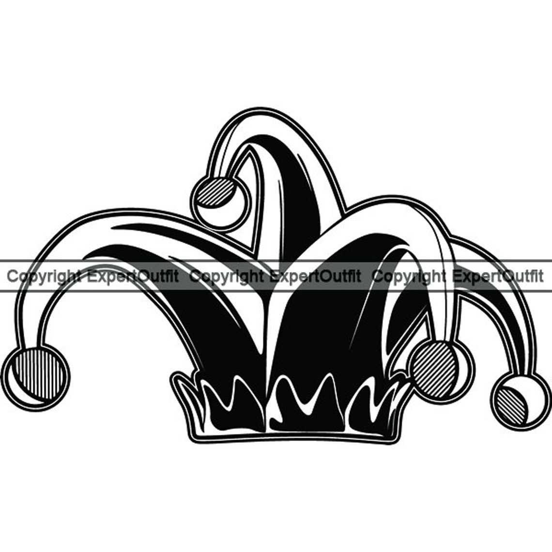 Jester Hat Cap Circus Clown Joker Occupation Hobby Magician | Etsy