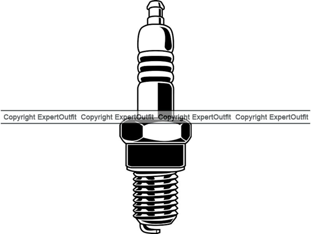 Automotive Spark Plug Clip Art