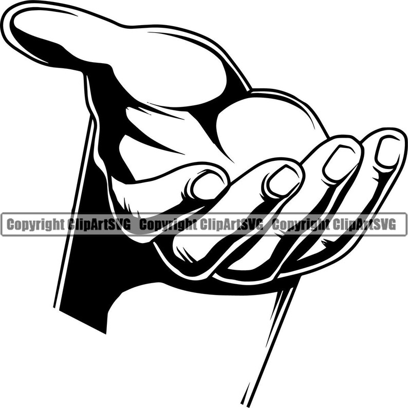Open Hand Empty Holding Object Hold Grip Man Male Fist Grab Grabbing ...