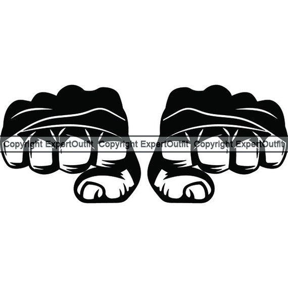 Sport MMA Fist Martial Art Double Front Wrapped Hand Finger | Etsy