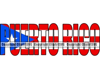 Puerto Rico Word Svg - Etsy