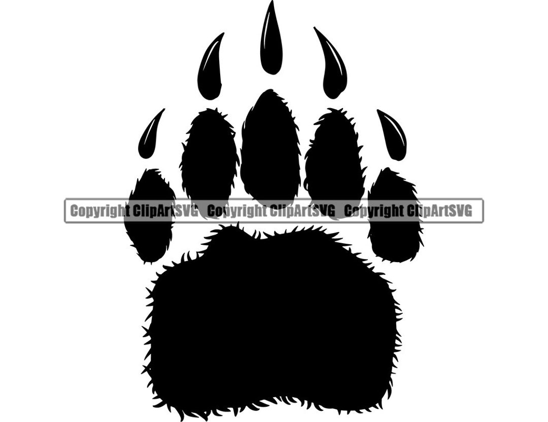 Grizzly Bear Claw Paw Animal Foot Footprint Wildlife College High ...