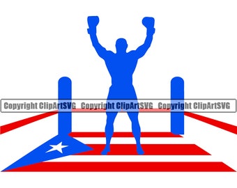 Puerto Rico Boxing Art - Etsy