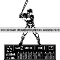 Baseball Scoreboard - Etsy