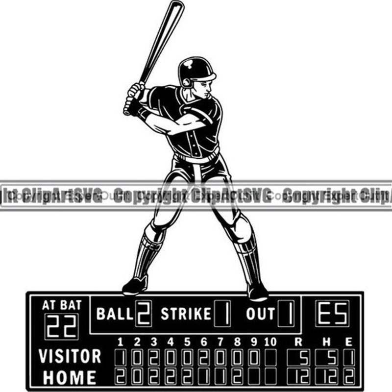 Baseball Scoreboard - Etsy