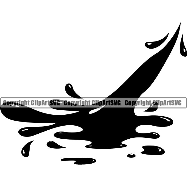 Paint Drip Spill Svg - Etsy